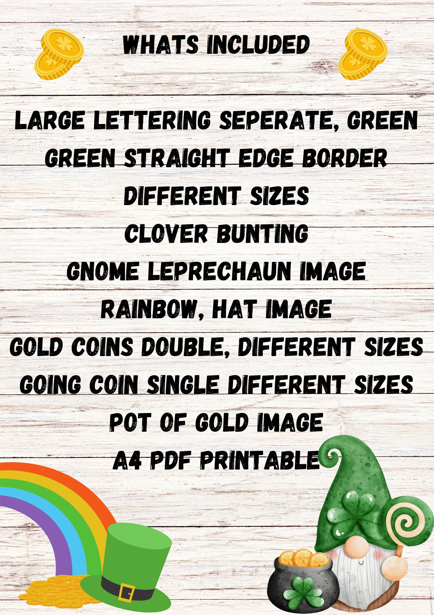 Saint Patricks Day Bulletin Board Printable, March Bulletin Board Kit ...