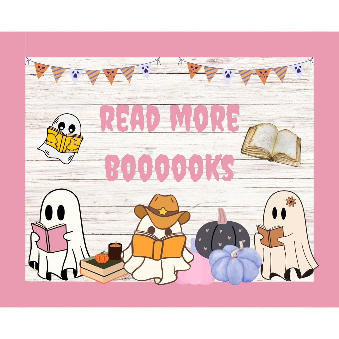 Halloween Bulletin Board Printable, Funny Halloween Bulletin, Library ...