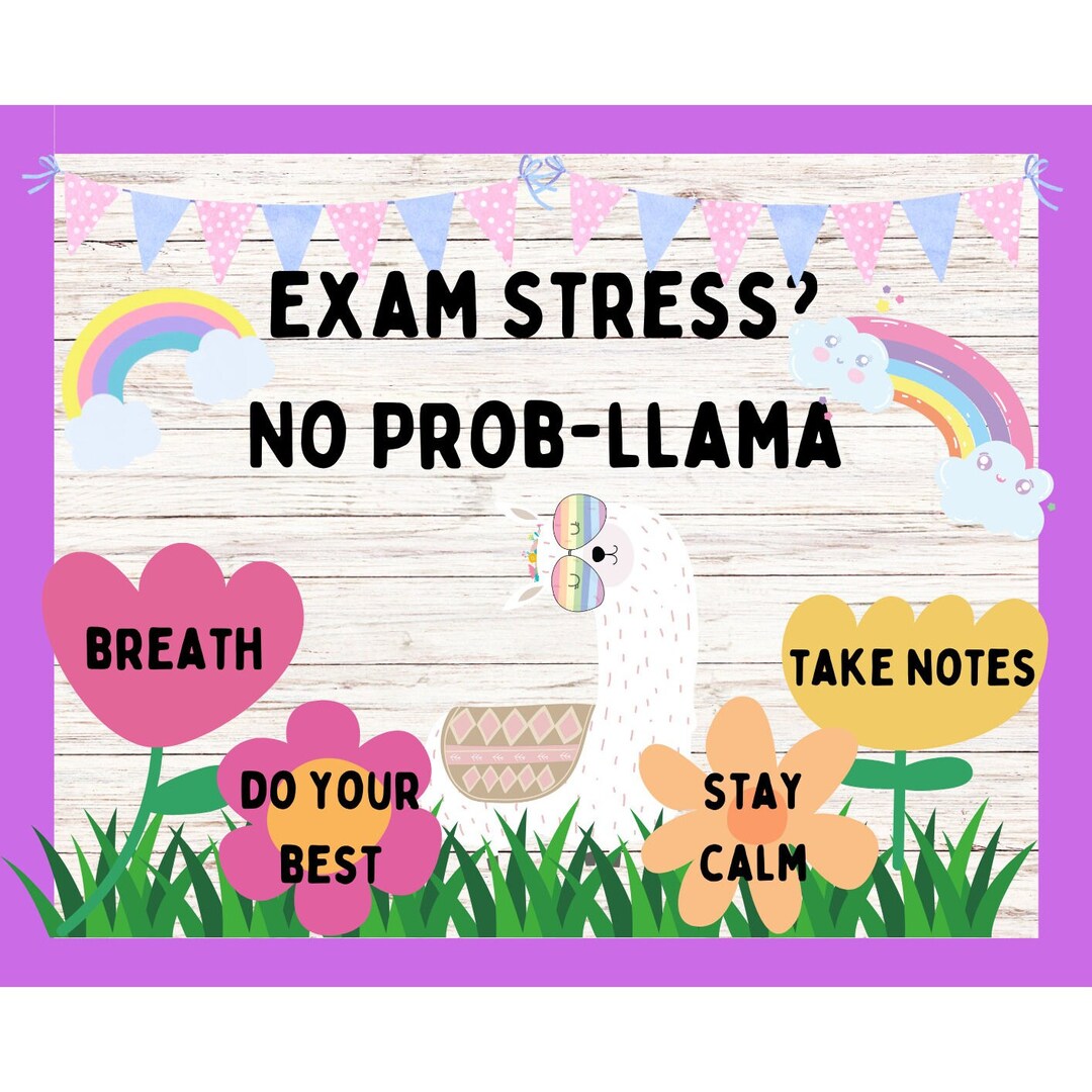 Exam Bulletin Board Printable, Finals Bulletin Board, Exam Success ...