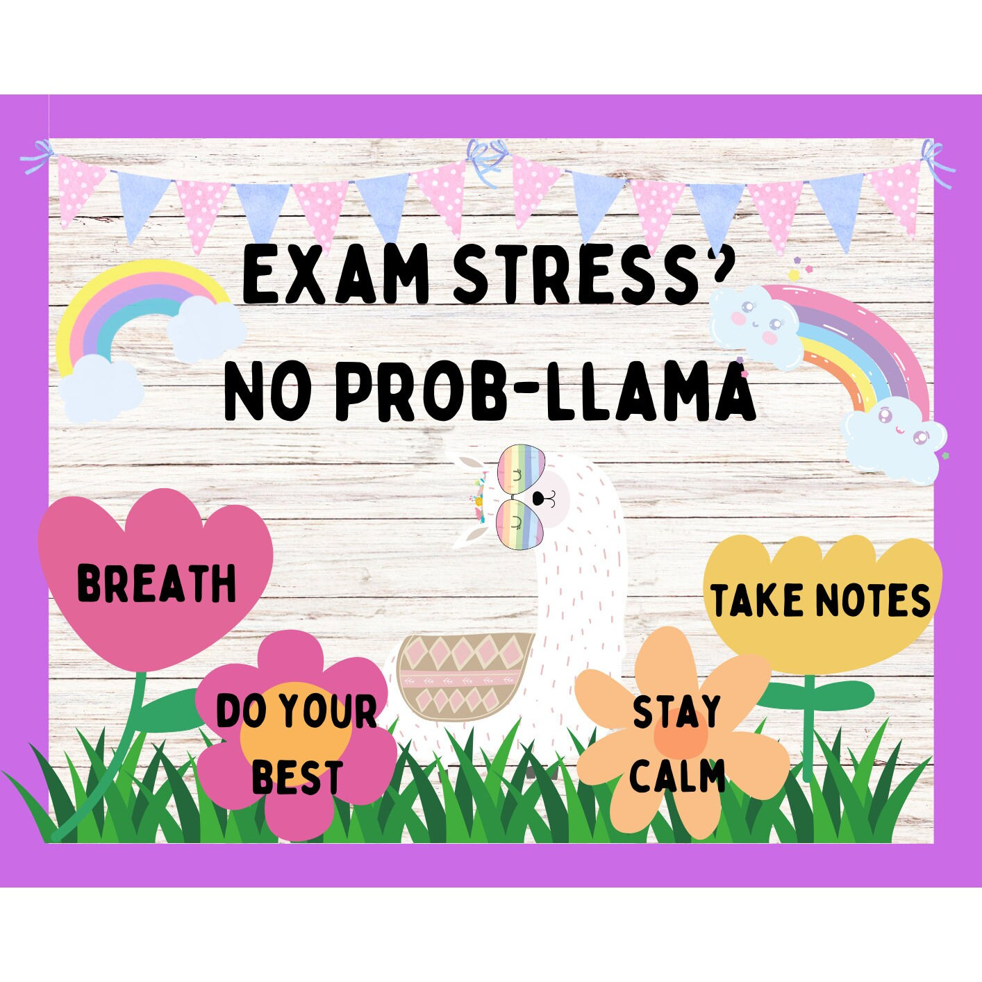 Exam Bulletin Board Printable, Finals Bulletin Board, Exam Success ...