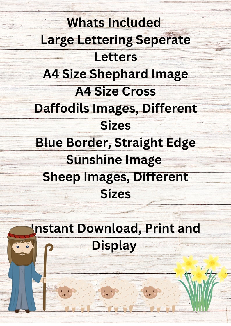 Shepherd Bible Quote Bulletin Board Kit (A4 PDF) - Etsy