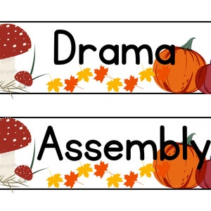 School Schedule Visual Timetable Bulletin Boards, 14 Printable Cards ...