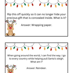 Christmas Riddles Printable, Christmas Party Game, 40 Christmas Riddles ...