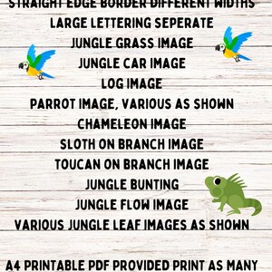 Jungle Bulletin Board Printable, Welcome to the Jungle Bulletin Board ...