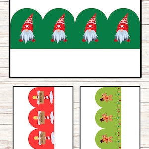 Christmas Bulletin Board Borders, 18 Printable Borders, Holiday ...