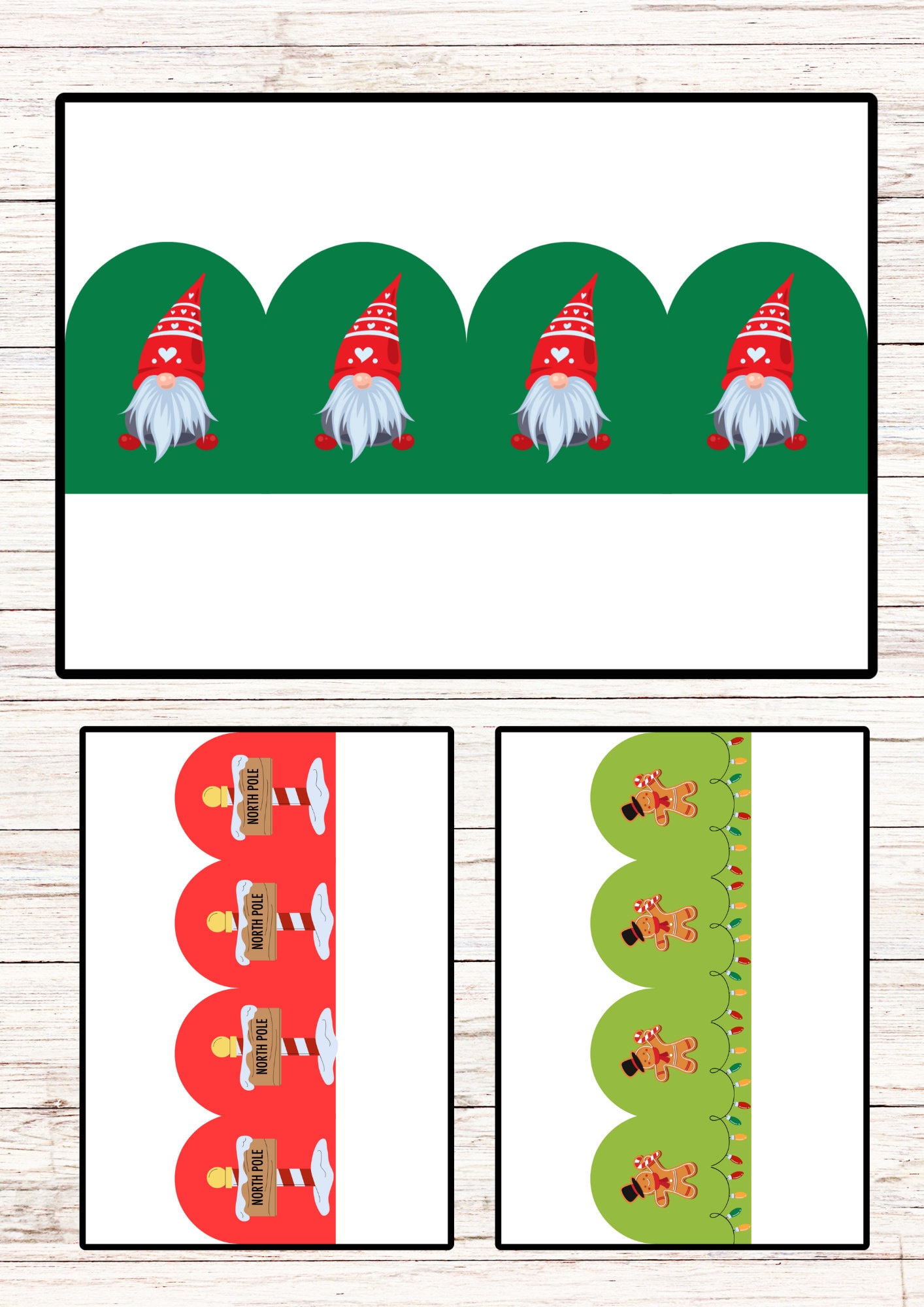 Christmas Bulletin Board Borders 18 Printable Borders - Etsy