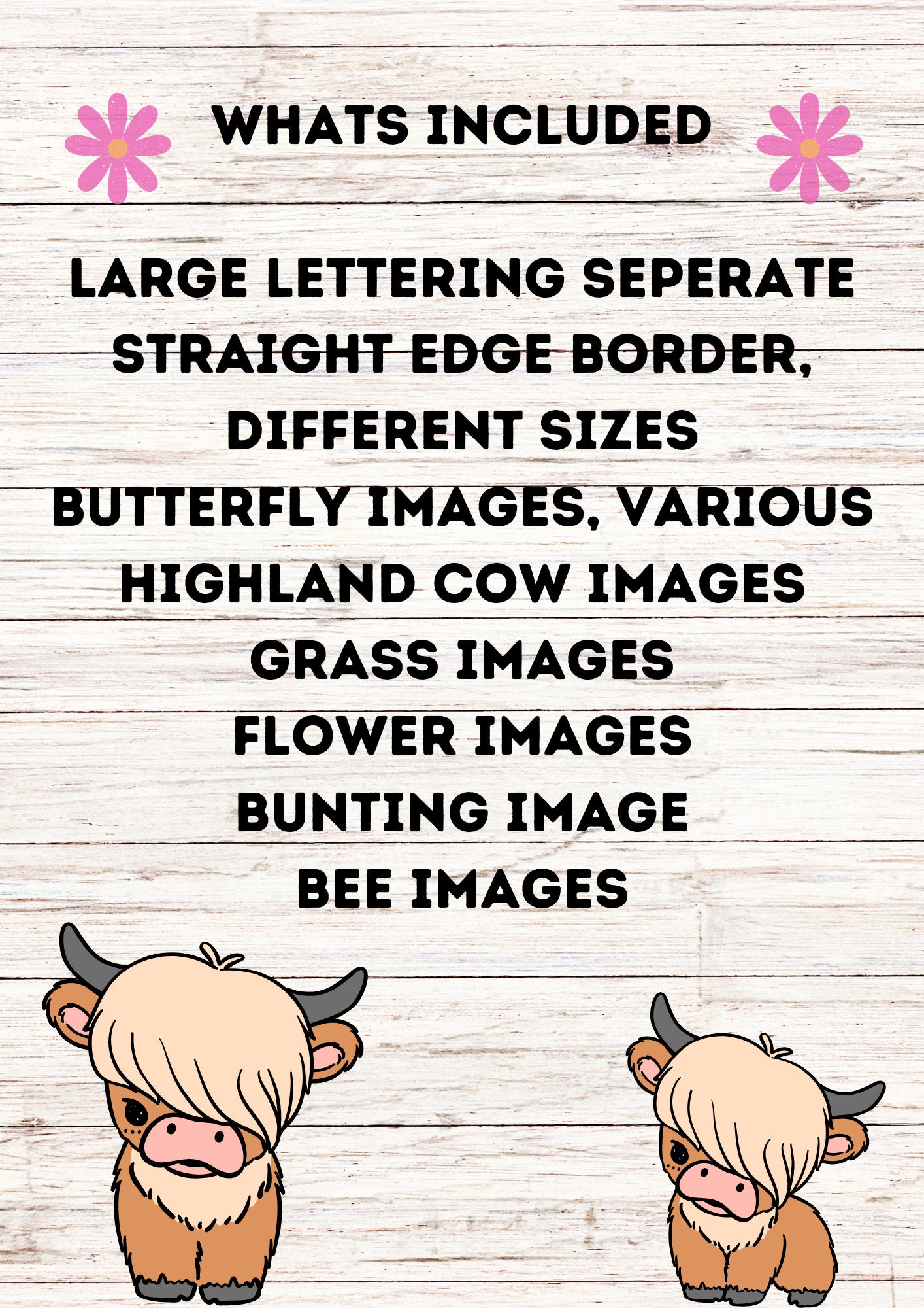 End of Year Bulletin Board Printable, Highland Cow Bulletin, Summer ...