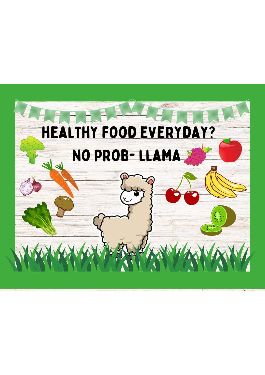 Healthy Classroom Bulletin Board Printable: Llama Theme (A4 PDF) - Etsy