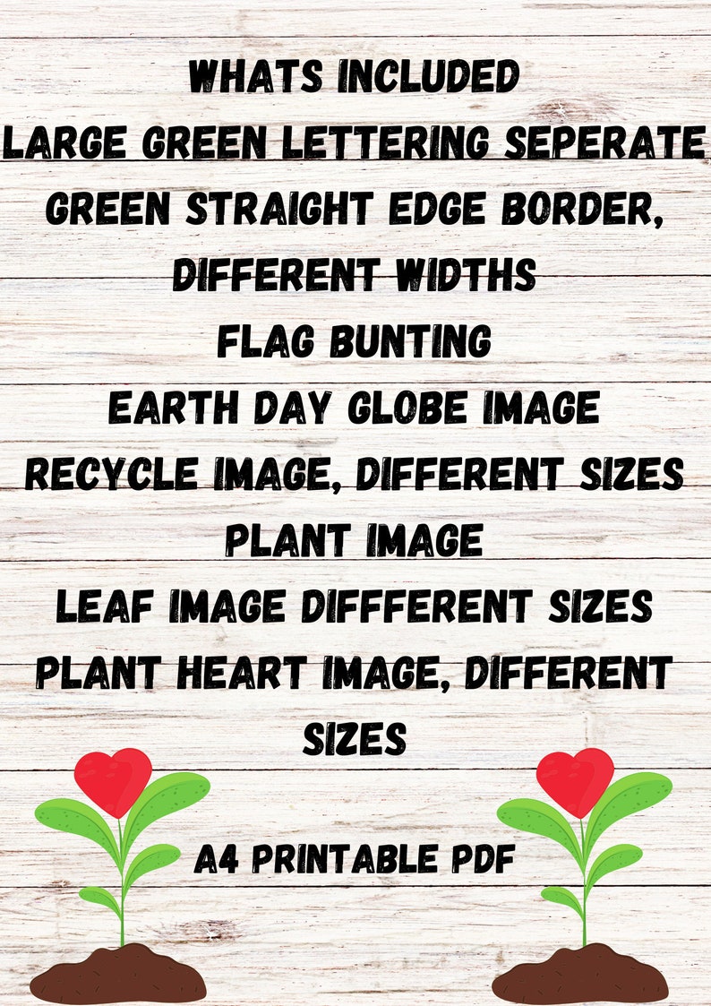 Earth Day Bulletin Board, Printable Earth Day Bulletin, Reduce Reuse ...
