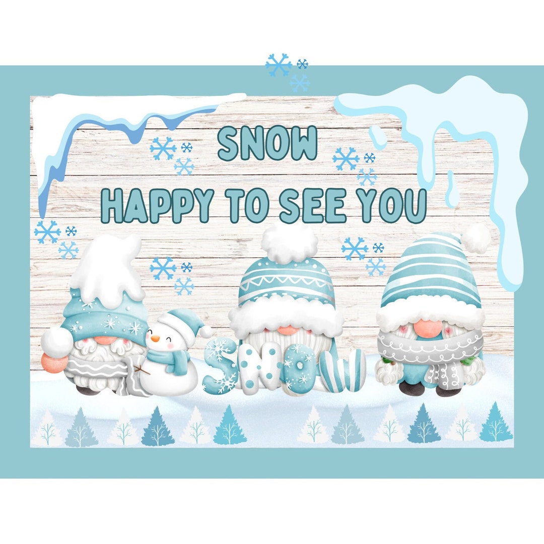 Christmas Bulletin Board Printable, Winter Bulletin Board Printable ...