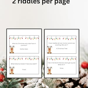 Christmas Riddles Printable, Christmas Party Game, 40 Christmas Riddles ...