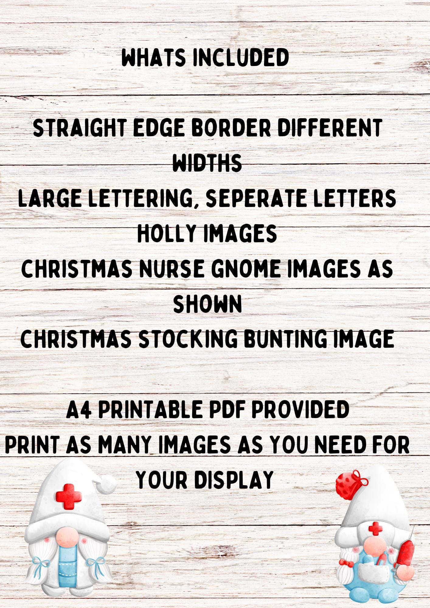 Christmas School Nurse Bulletin Board Printable, Healthy Habits ...