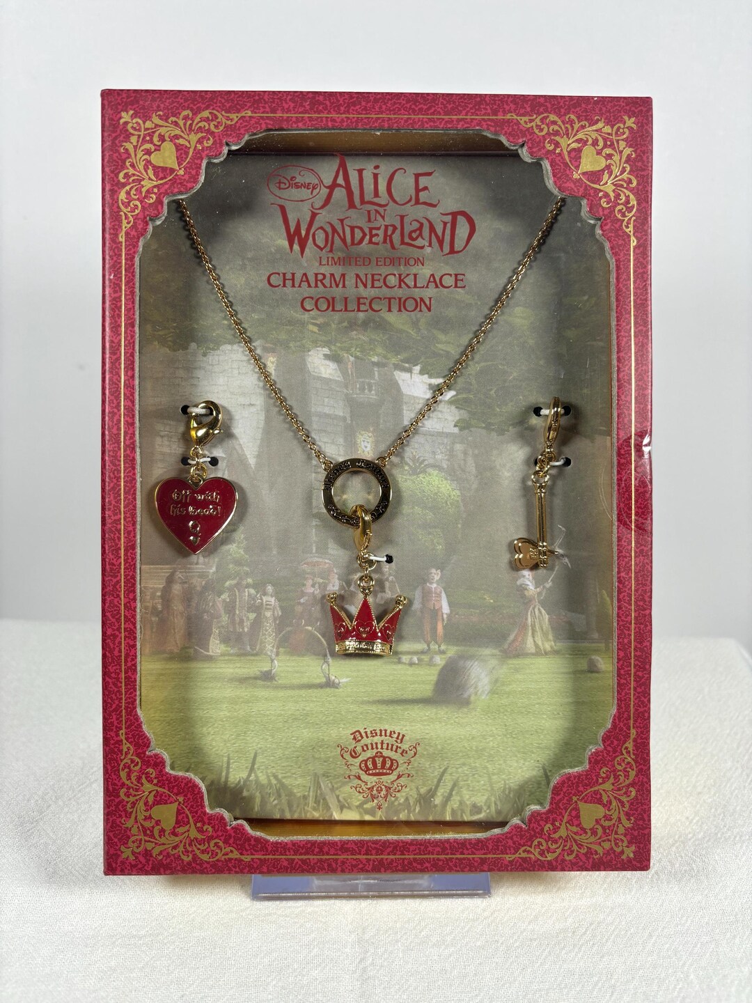 The Red Queen Necklace and Charm Set in Gift Box, Disney Couture 1 - Etsy
