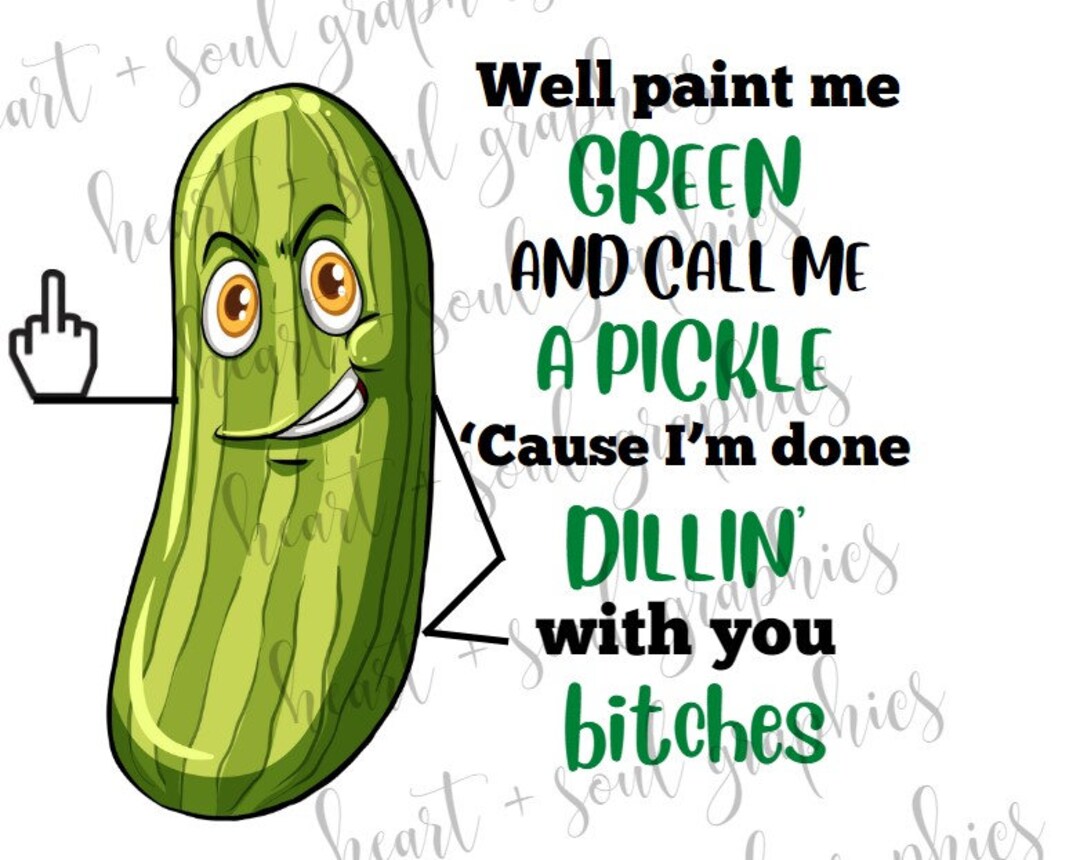Pickle Instant Download-clean and Dirty Version - Etsy