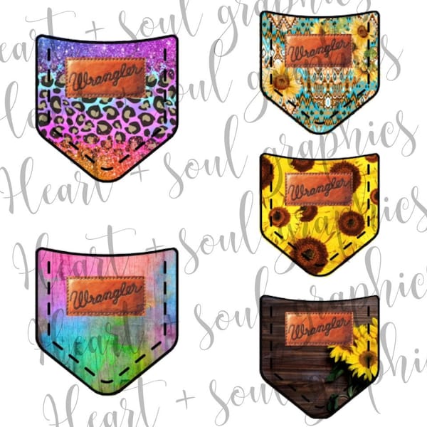 Wrangler Pocket Svg - Etsy