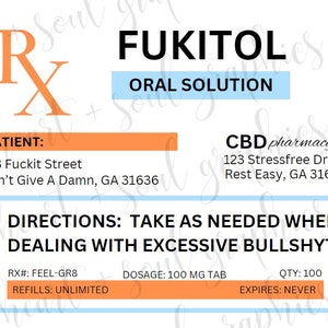 FUCKITOL Digital Download-2 Images - Etsy