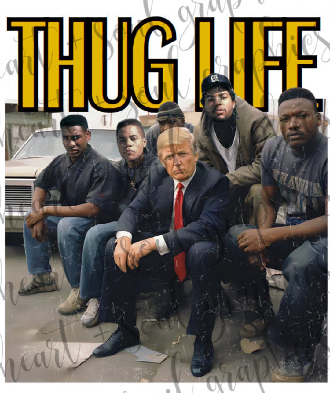 Trump Thug Life Digital Download - Etsy