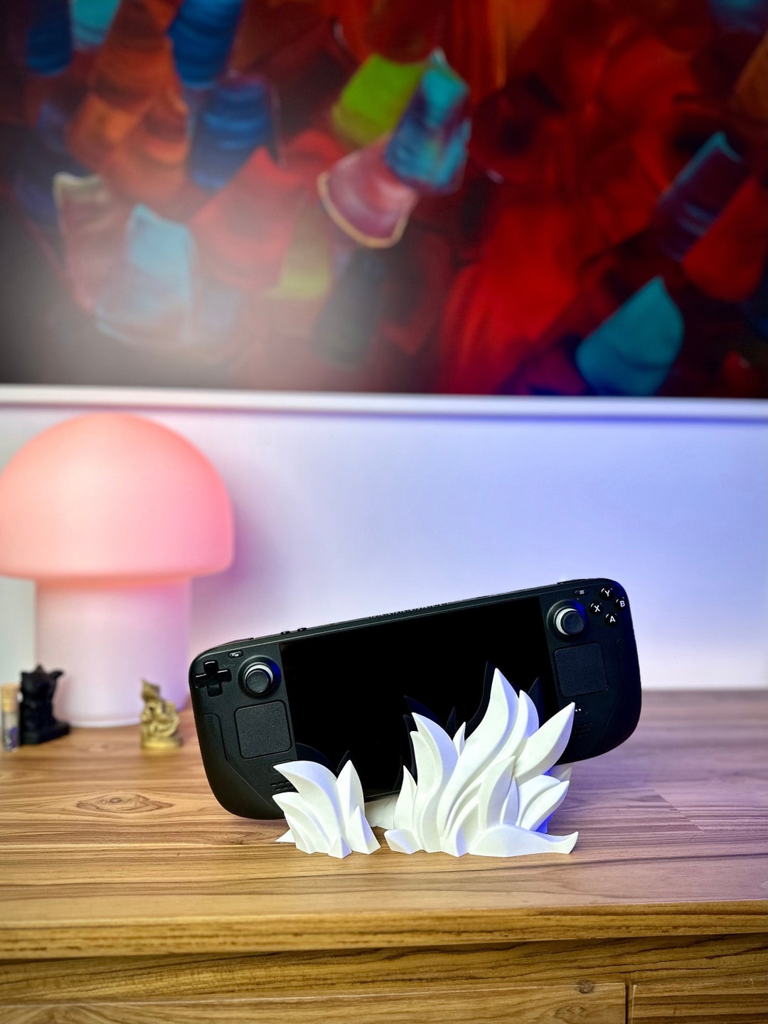 Steamdeck Stand Docking Station in Flame Look Stylish Gaming ...