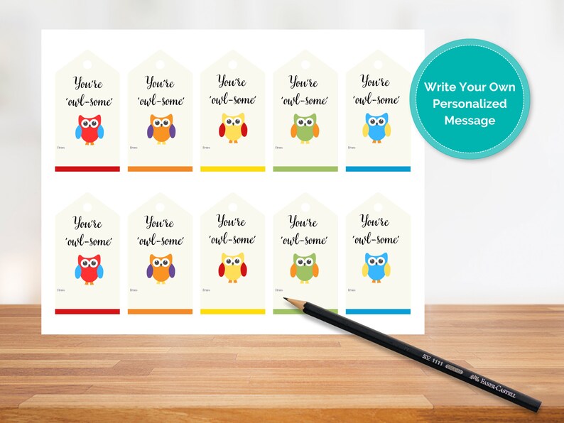 Teacher Appreciation Gift Tags, End of Year Gift Tags, Printable Gift ...