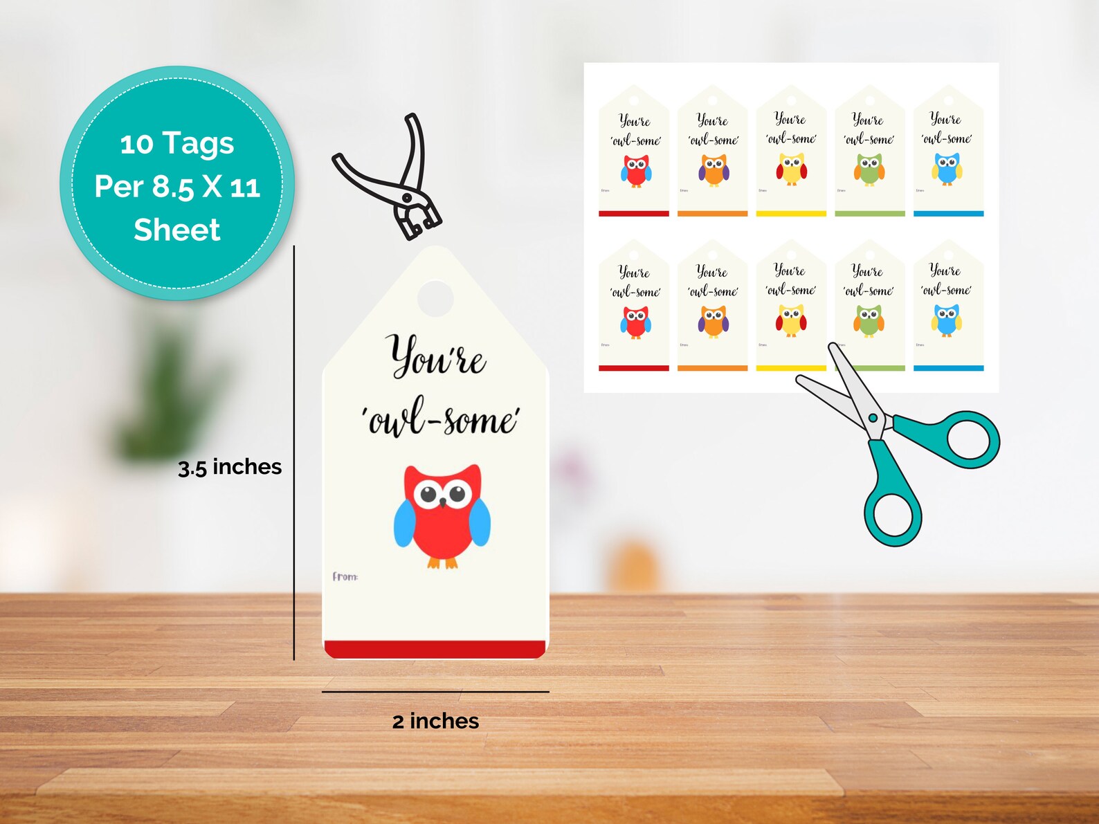 Teacher Appreciation Gift Tags, End of Year Gift Tags, Printable Gift ...