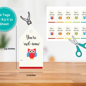 Teacher Appreciation Gift Tags, End of Year Gift Tags, Printable Gift ...