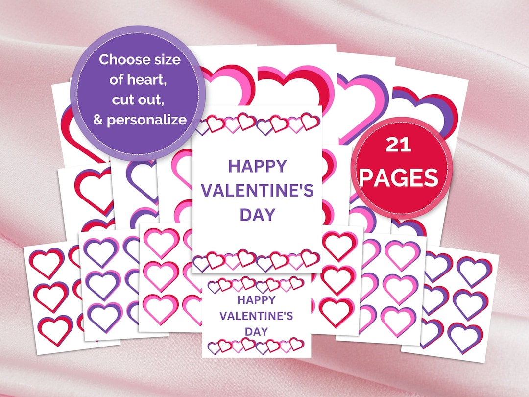 Valentine's Day Countdown Heart Love Notes, Love Letters, Door ...