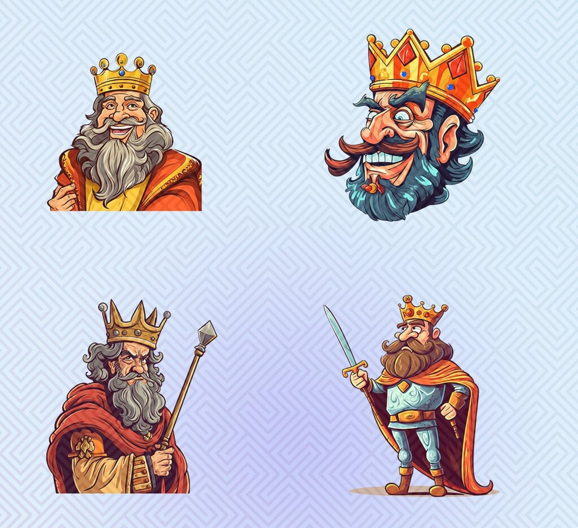 King Character Clipart, Cartoon Cliparts, Cartoon King, Royal King Art ...