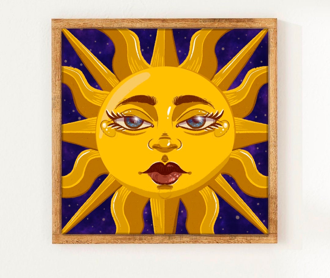 The Sun Printable Poster | Digital Download Printable Art | Celestial ...