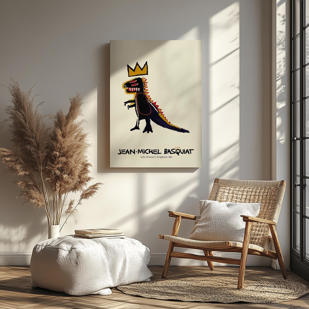 Jean-michel Basquiat Dinosaur Metal Poster Iconic Street Art, Durable ...