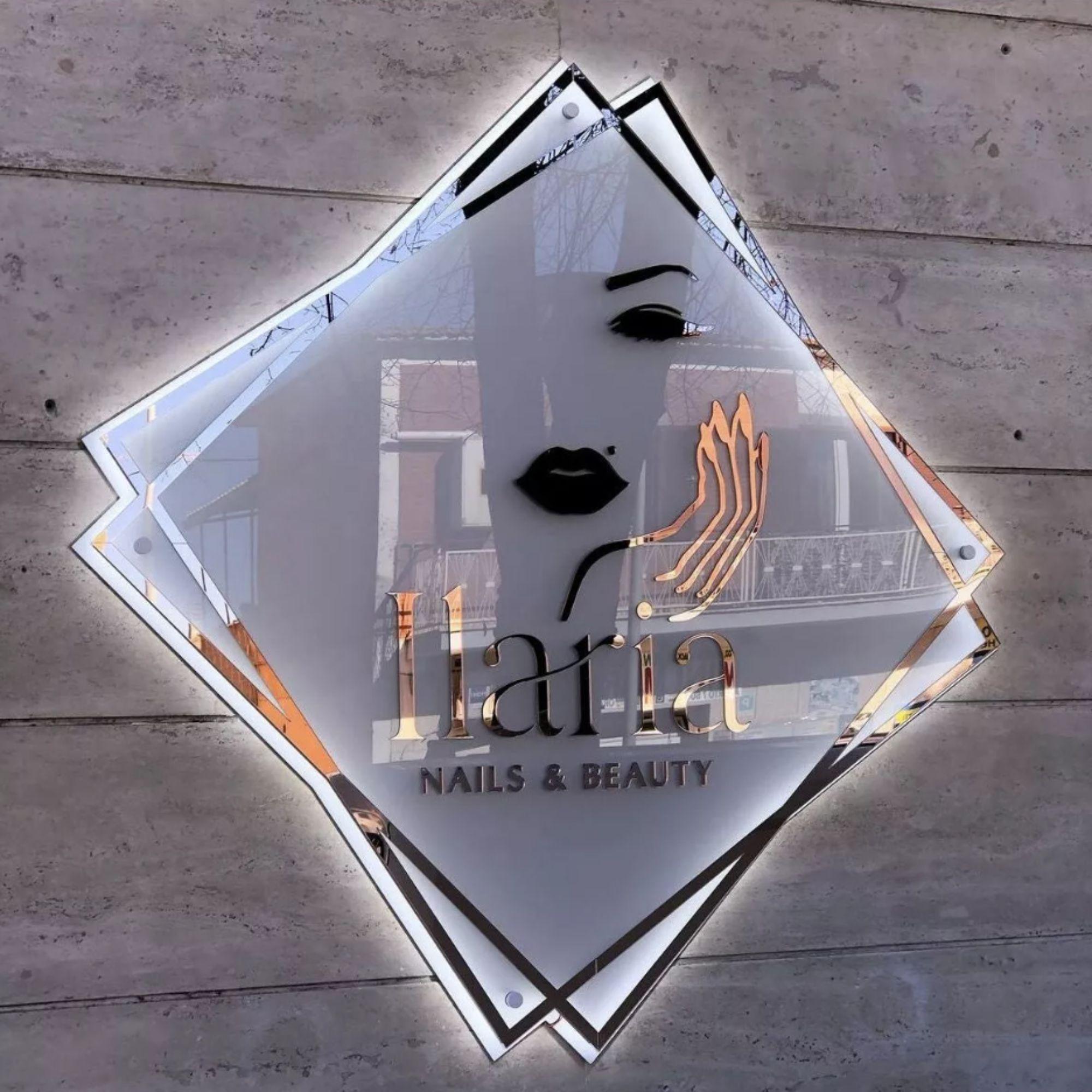 Backlit Business Sign 3d Backlit Sign Salon Decor Custom Metal Sign Led ...