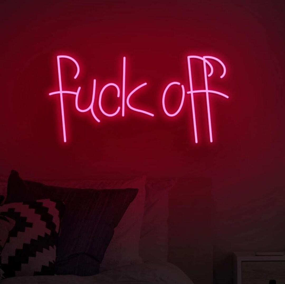 Fuck off LED Neon Sign Bright Wall Decor for Home & Office Unique Gift ...