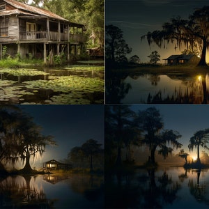 10 Swamp Scene Digital Backgrounds | Peaceful Computer Wallpaper ...