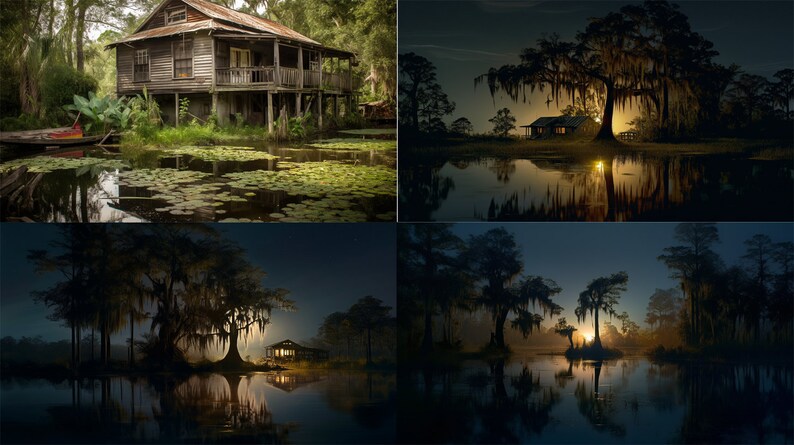 10 Swamp Scene Digital Backgrounds | Peaceful Computer Wallpaper ...