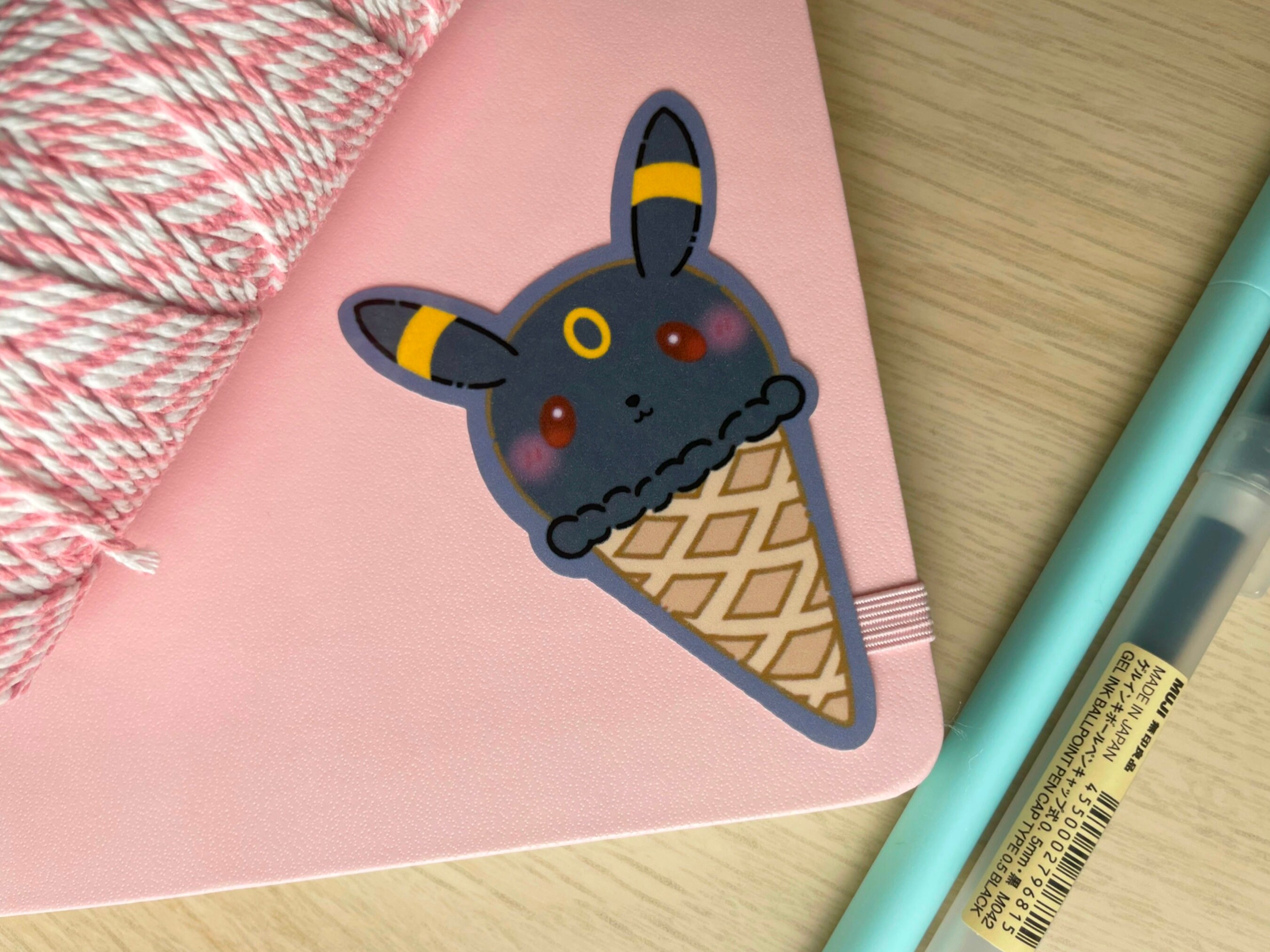 Eeveelution Ice Cream Cone Laminated Sticker Cute Kawaii Aesthetic ...