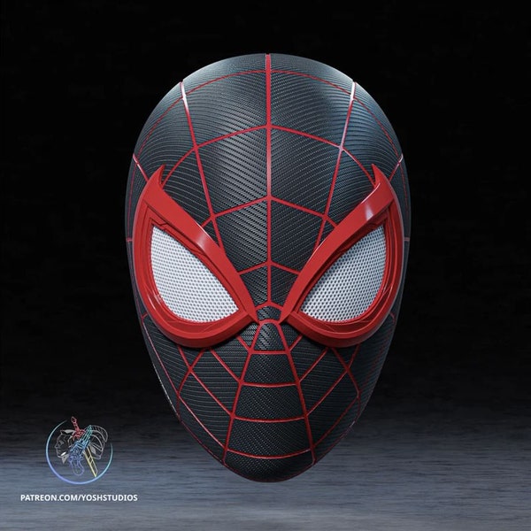 Miles Morales Mask Moving Eyes - Etsy
