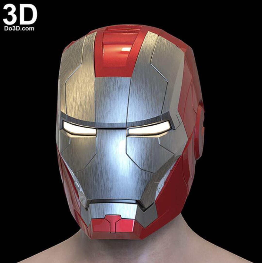 Iron Man Mark V Marvel Tony Stark Wearable Cosplay & Display Helmet ...