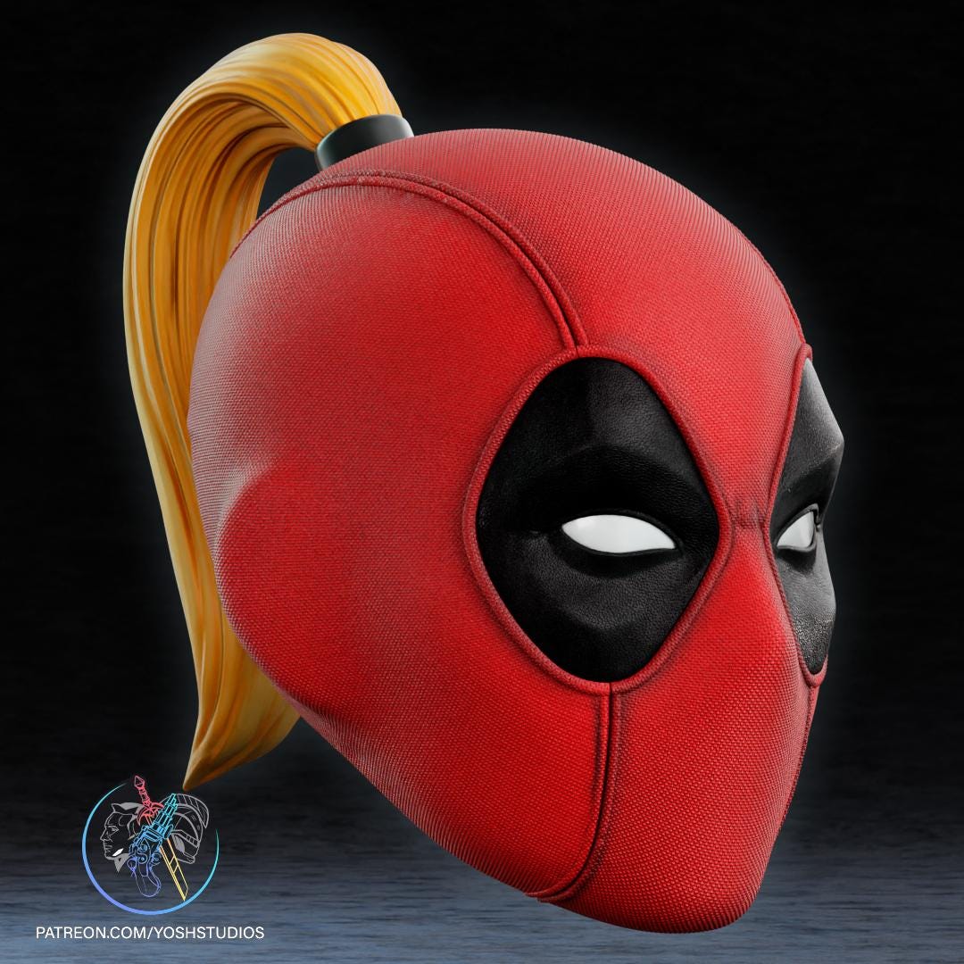 Lady Deadpool Marvel Wearable Cosplay & Display Helmet/mask/cowl First ...