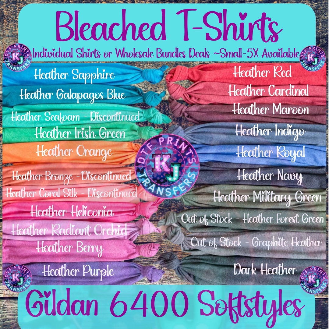 Bundled BLEACHED BLANK T-shirts 20qty bundle Deals Bleached Ready to ...