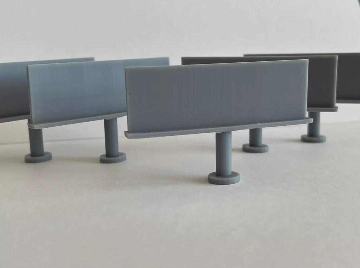 Modern Billboard SET, 5 PCS 1/87 HO Gauge, Unpainted - Etsy