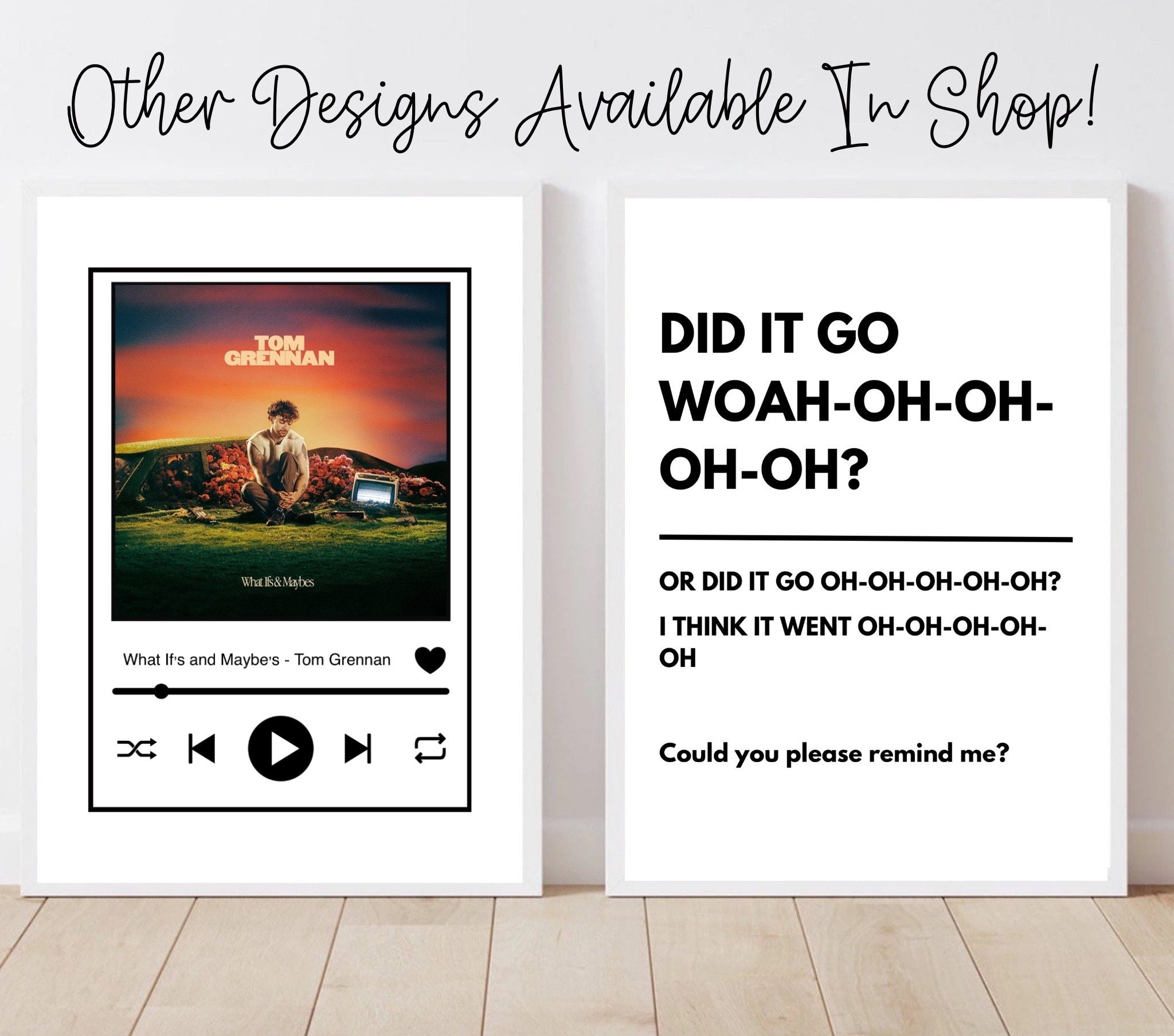 Tom Grennan, Album Cover Posters, Band Prints, Gifts for Musicians ...