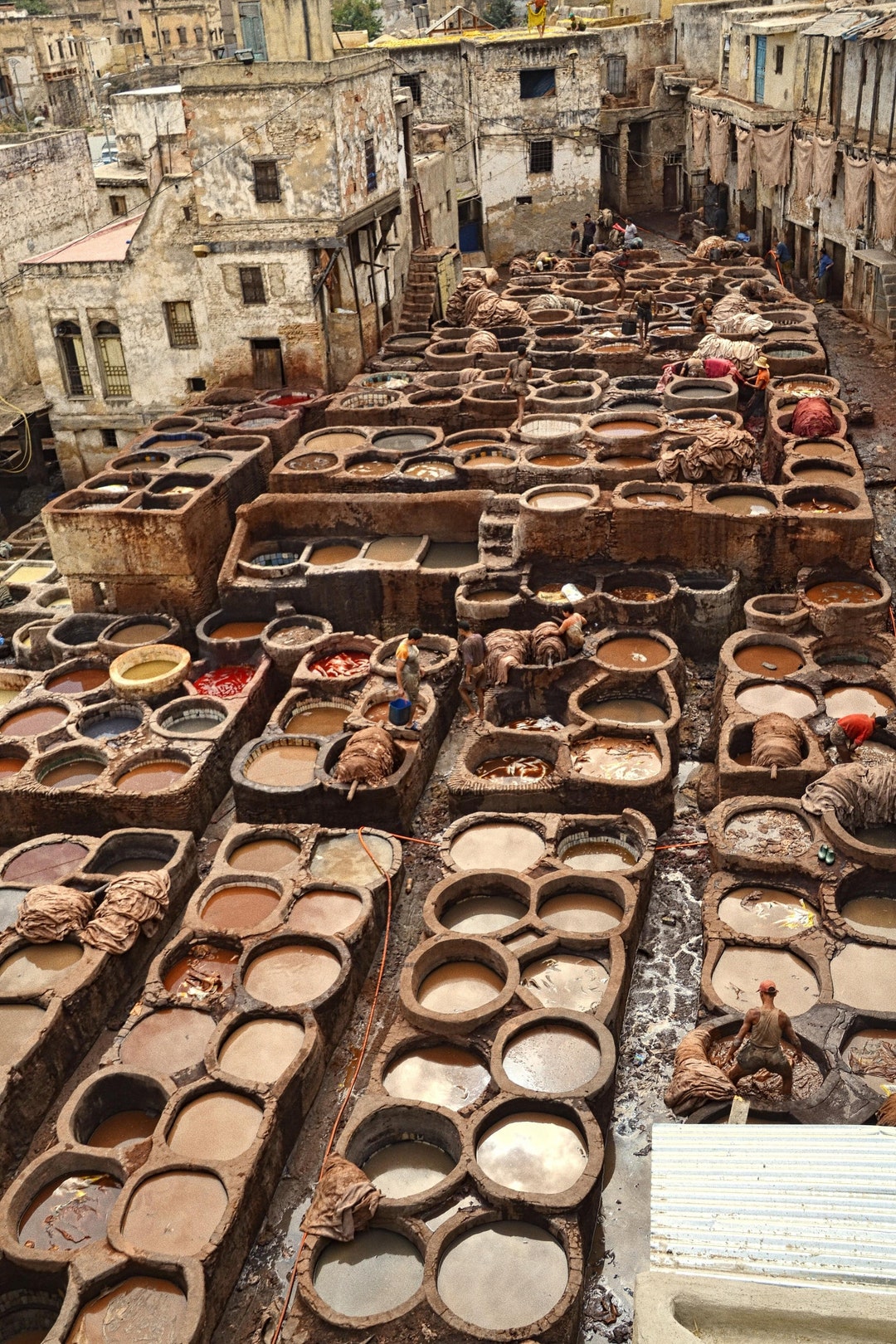 Leather Tanning, Fez Morocco, Largest Tannery, Oldest Tannery,tourist ...
