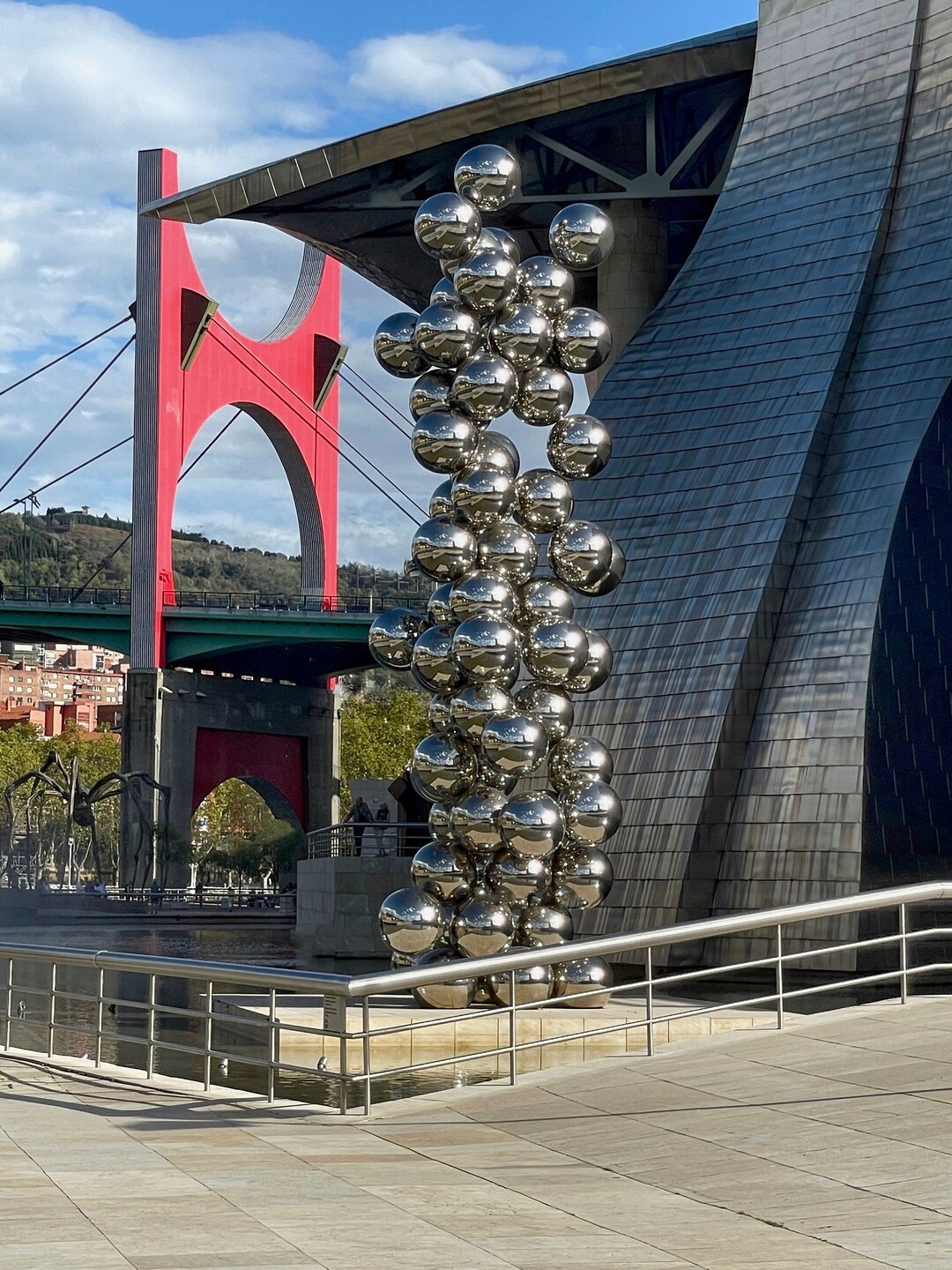 Public Art, Guggenheim Museum, Bilbao Spain, Glass Ball Pyramid, Frank ...