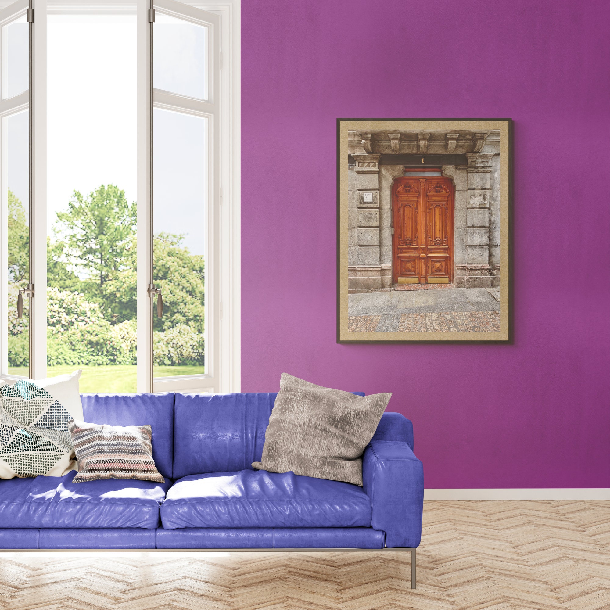 Old Wooden Door, Bilbao Spain, Stone Wall, Wall Art, Santiago De ...