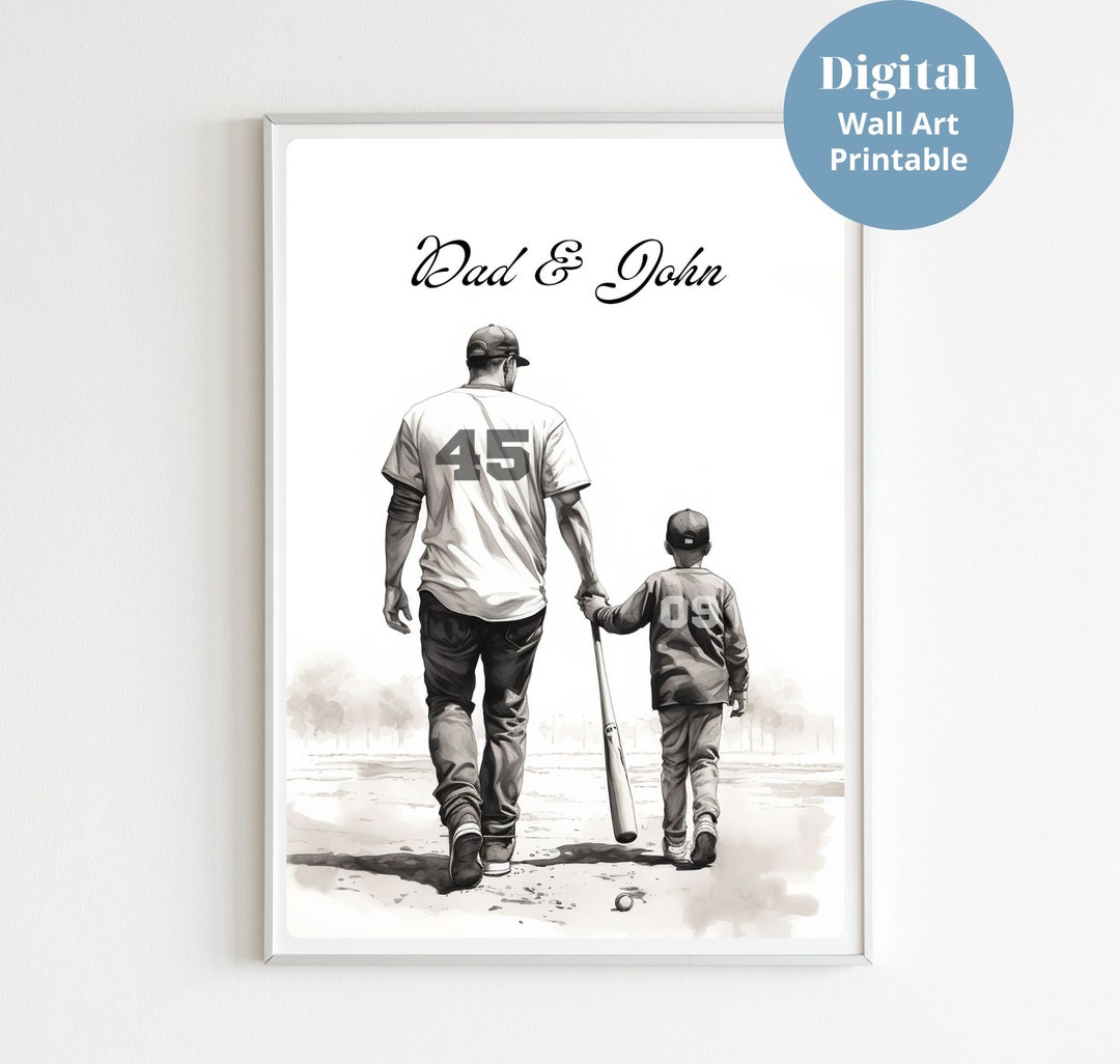 Baseball Gift to Father From Son, Dad and Son Personalised Gift, Like ...