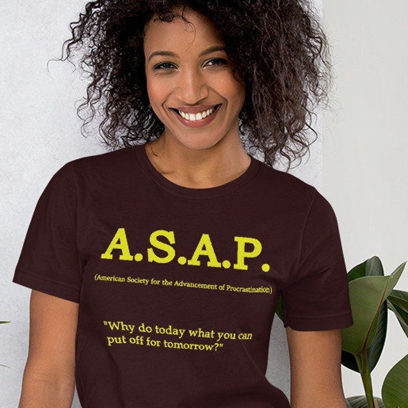 Procrastinate Shirt - Etsy