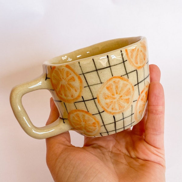 Orange Tea Cup - Etsy
