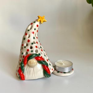 Handmade Ceramic Gonks Christmas Home Decor Object - Incense Burner and ...