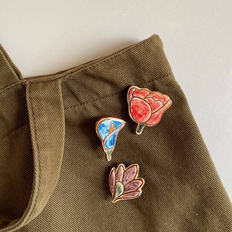 Ceramic Brooch - Etsy