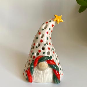 Handmade Ceramic Gonks Christmas Home Decor Object - Incense Burner and ...