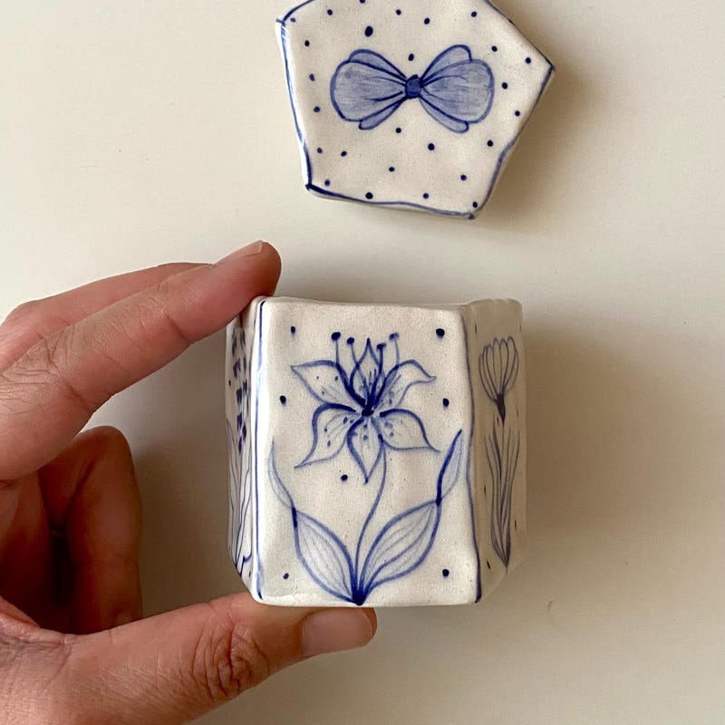 Ceramic Jewelry Box - Etsy